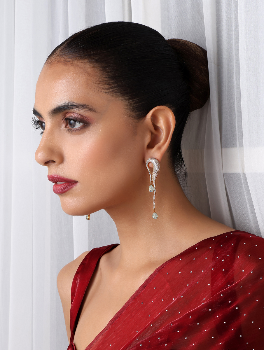 Buy Transparent Dew Drop Earring – Swtantra